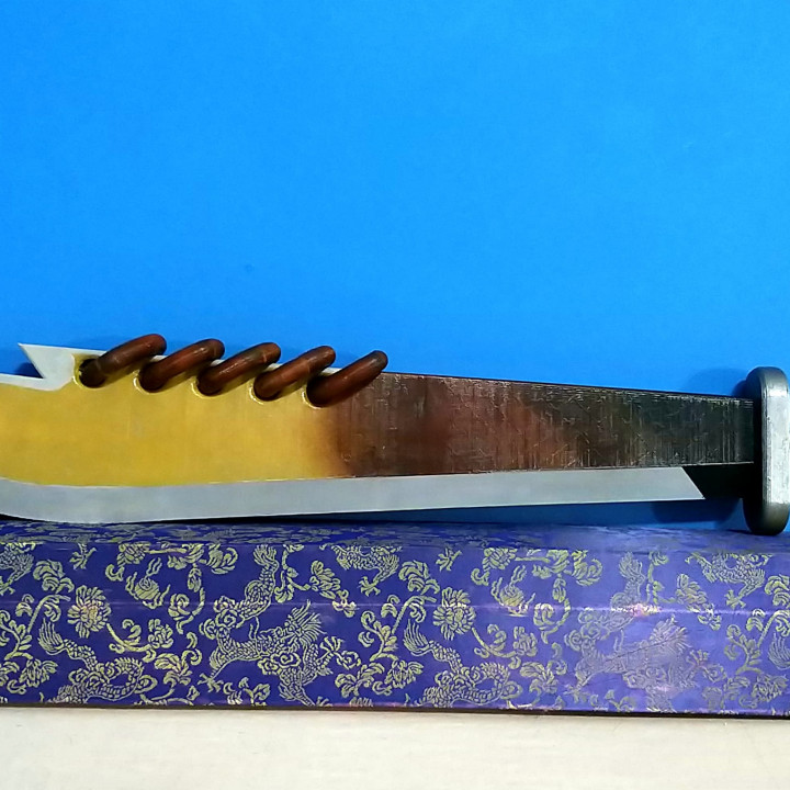 3D Printable Metin2 Full Moon Sword by Sebastian Goldy