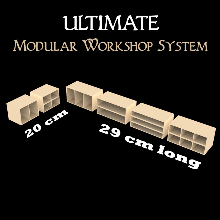 3D Printable Ultimate Modular Workshop System by Meian