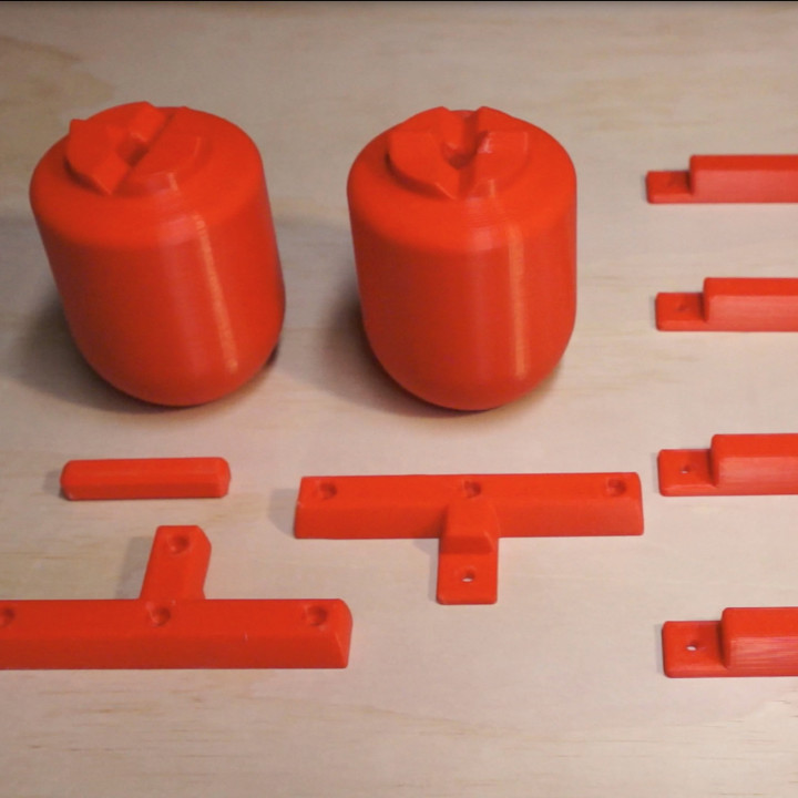 3D Printable Balance Board Parts by Chris McCann