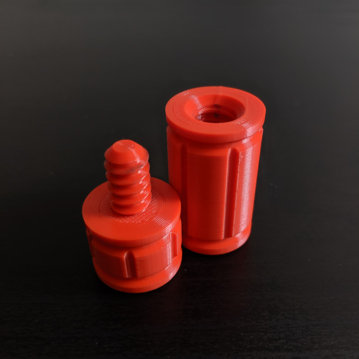 3D Printable Pool Cue Joint Protectors (5/16x18 Threads) by Mark