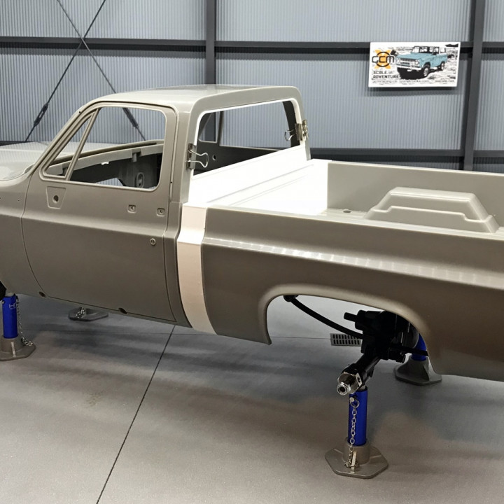 3D Printable RC4WD Blazer Bed Extension 12.6in Wheelbase by Mod19RC