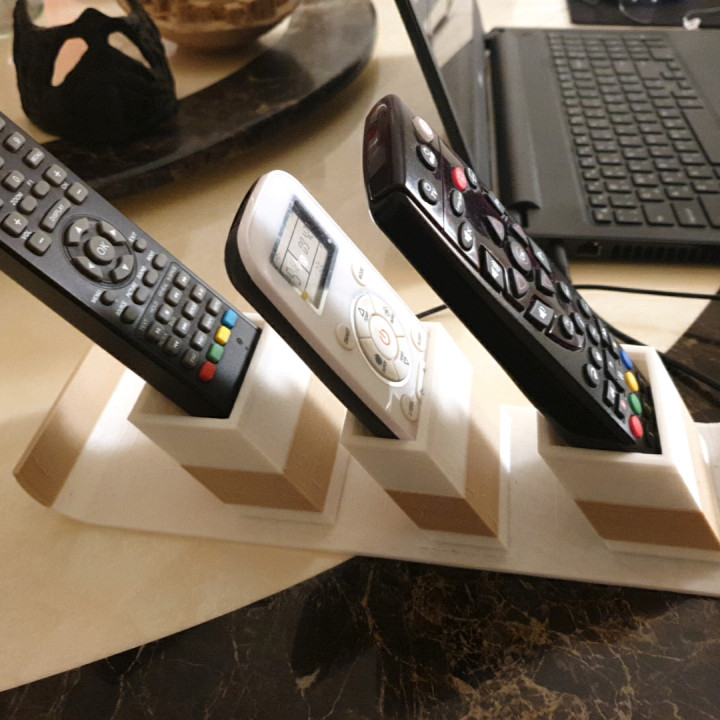 3D Printable Remote holders by PrintYourThoughts