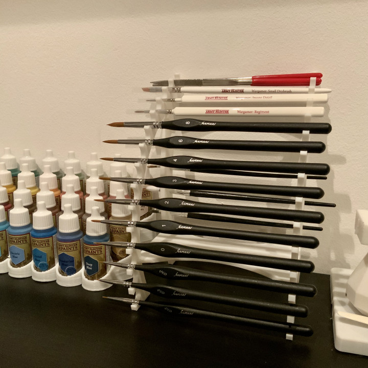3D Printable Brush&Tool Holder by Ali A.
