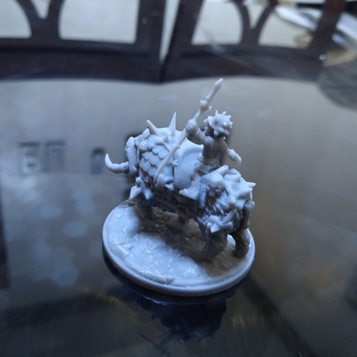 3D Printable Goblin Boar Rider by Clay Cyanide Miniatures