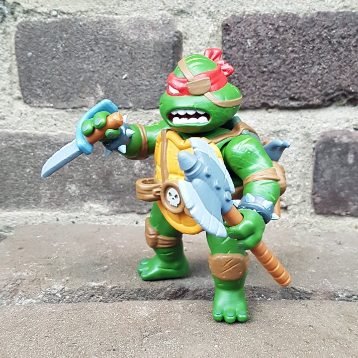 3D Printable Turtles Fighters by Dick Poelen