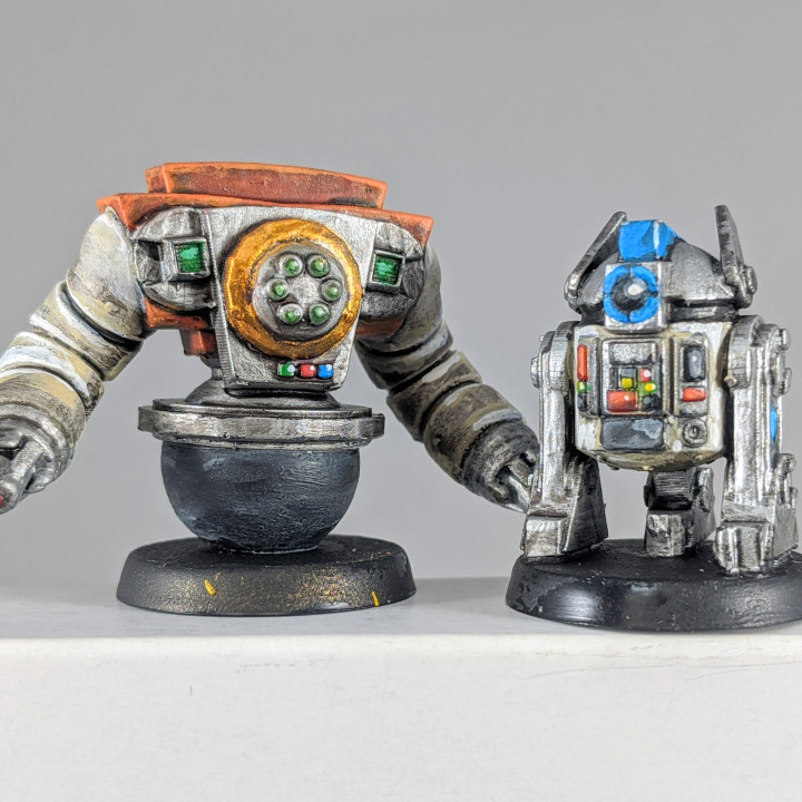 3D Printable Galactic Astro Droids by VeloriaMiniatures