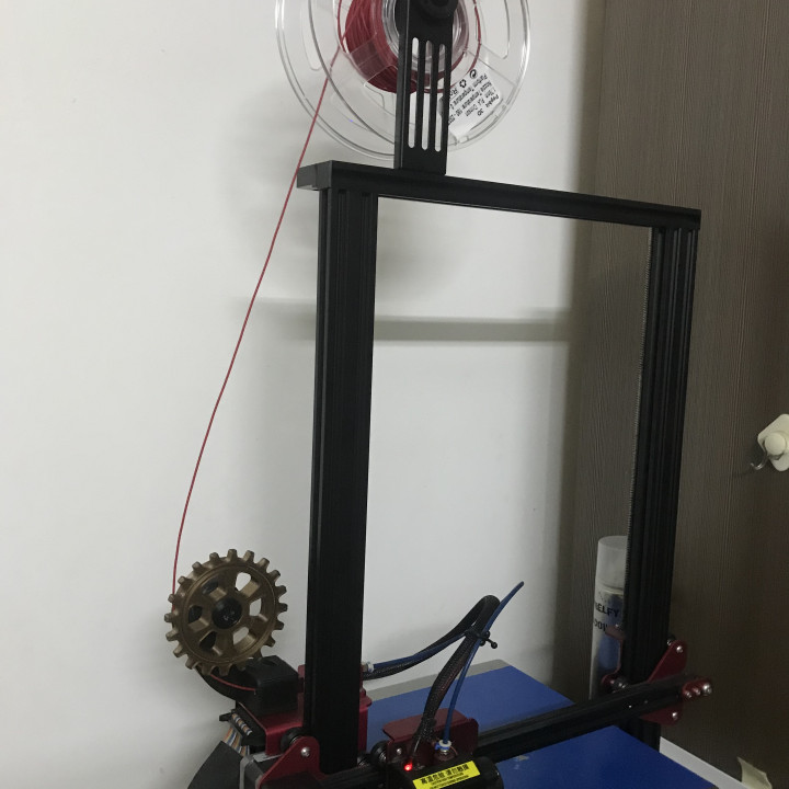 3D Printable Creality CR10S pro filament guide/feeder by Minh Tran