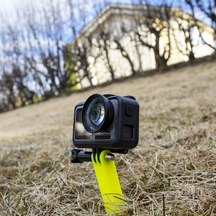 3D Printable Action Cam Spike Mount v1 by Jon Glittenberg