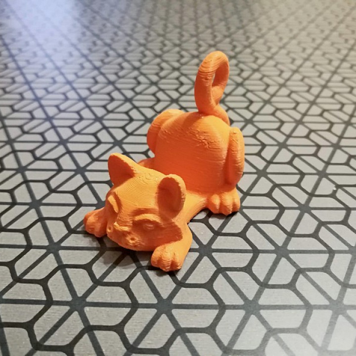 3D Printable Cat phone stand by Yegor