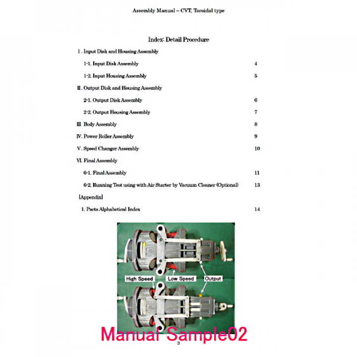 3D Printable Jet Engine Component: CVT(CSD), Toroidal type by Motoo Kondo
