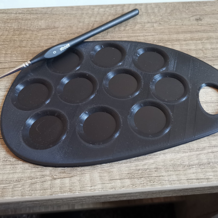 3D Printable Mischpalette / Mixed pallet by Snotch