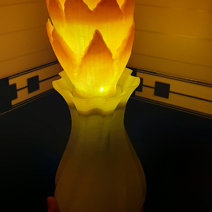 3D Printable Vase and a Flower Mood Lamp by Boris Topalov