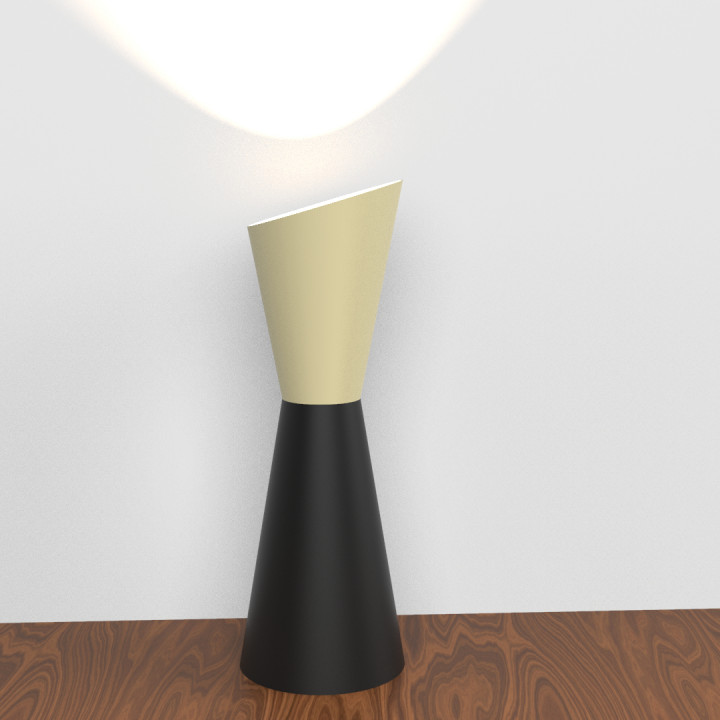 3D Printable Simple lamp by Raquel