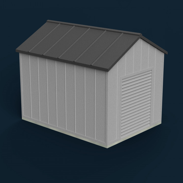 3D Printable Storage unit 002 (HO/OO scale ) 1:87 Scale by Luke Crowhurst