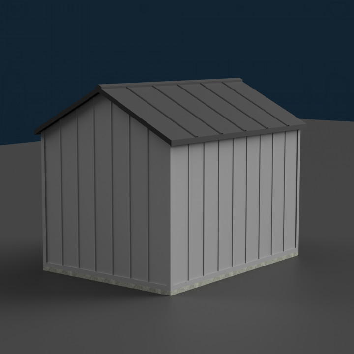 3D Printable Storage unit 002 (HO/OO scale ) 1:87 Scale by Luke Crowhurst