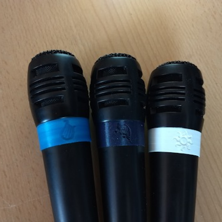 3D Printable Pony (MLP) themed rings for Singstar microphones by Julian