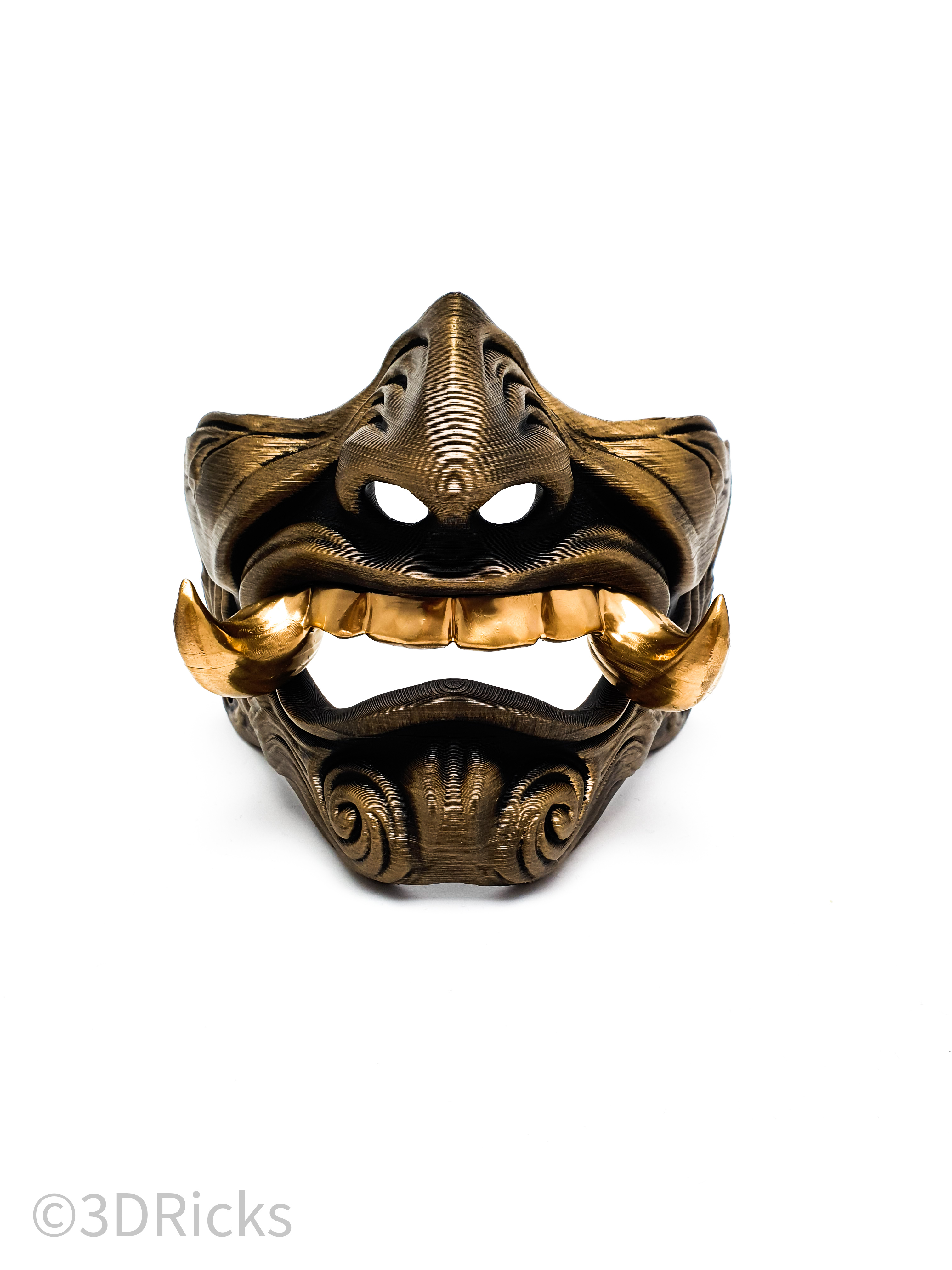 3D Printable Samurai - inspired mask by Todor Kolev
