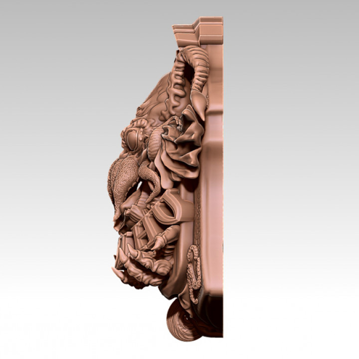 3D Printable Cthulhu Wall Plaque by Richard Hanson