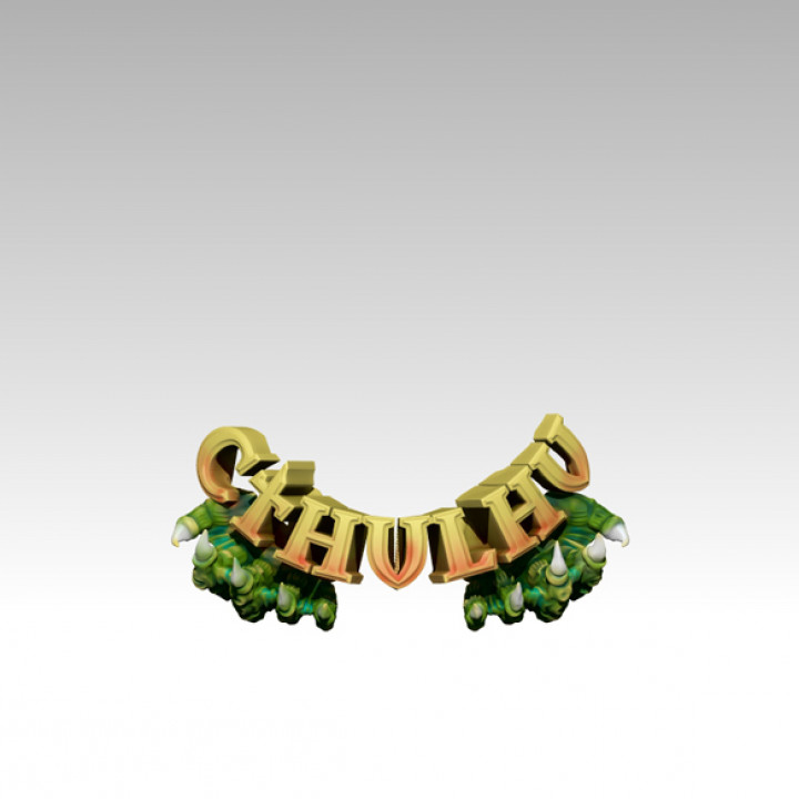 3D Printable Cthulhu Wall Plaque by Richard Hanson