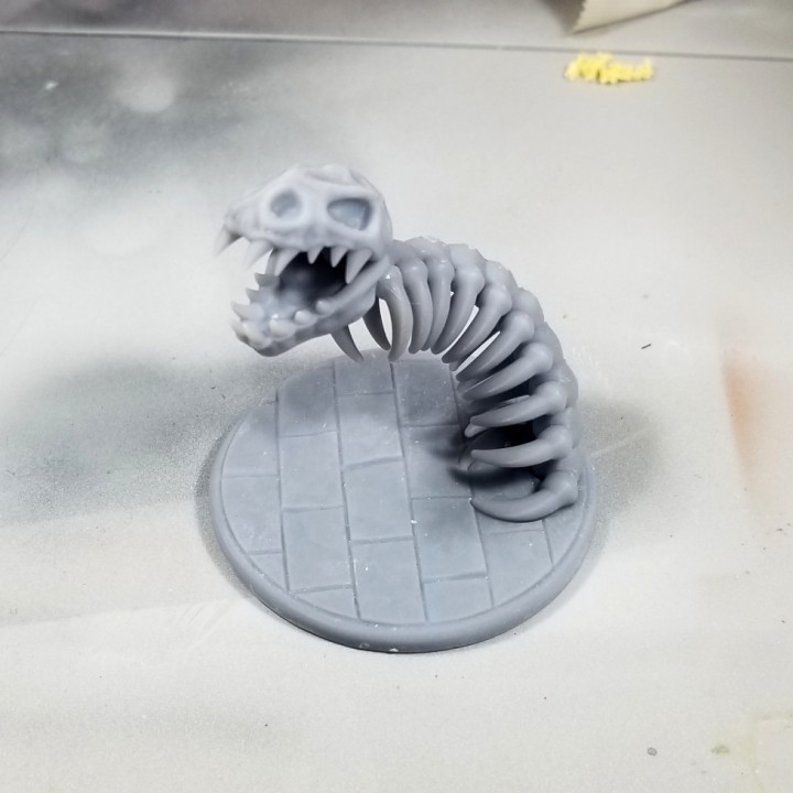 3D Printable Bone Serpent / "White Dragon" by Clay Rade