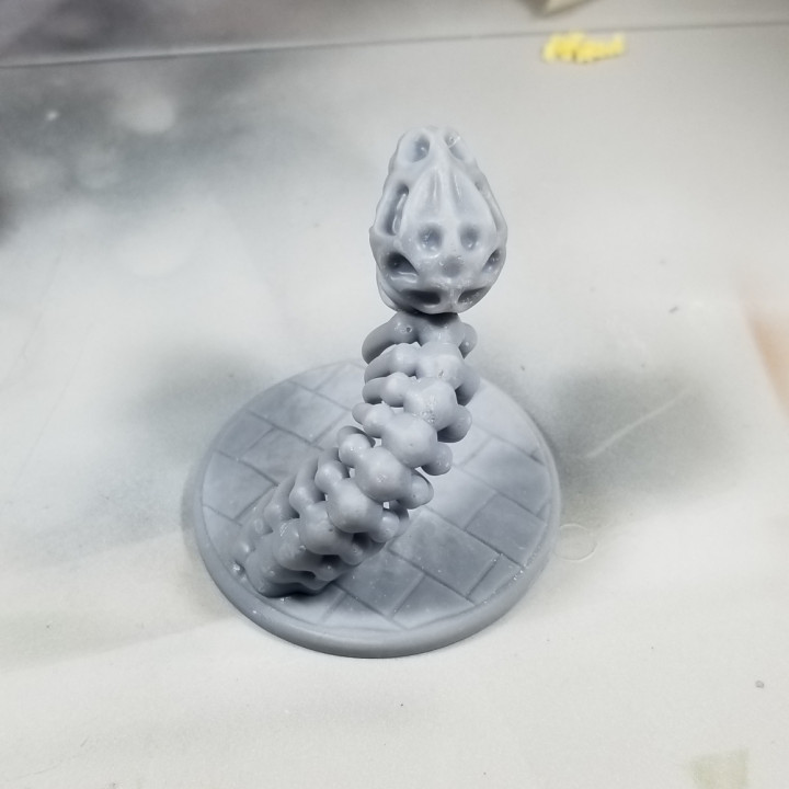 3D Printable Bone Serpent / "White Dragon" by Clay Rade