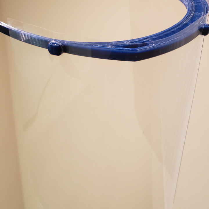 3D Printable Face Shield Visor by Maxwell Perlman