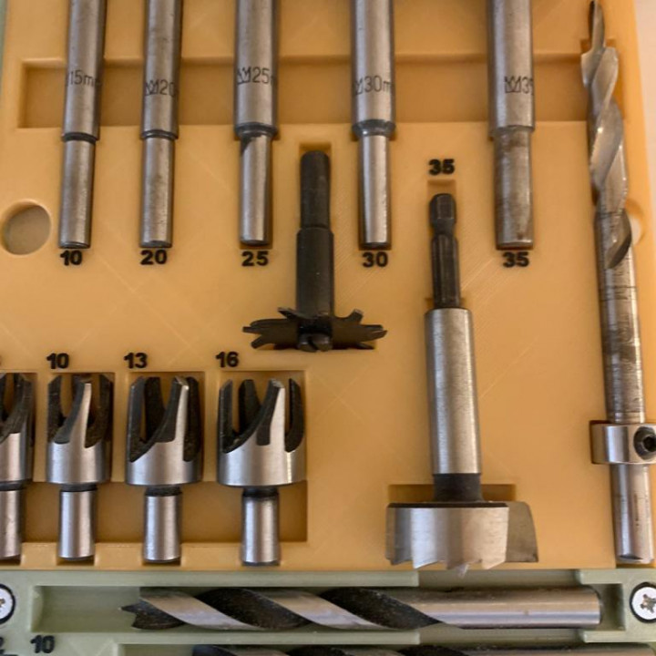 3D Printable BIT HOLDER 6 - FORSTNER by MARCO ARIGLIANO