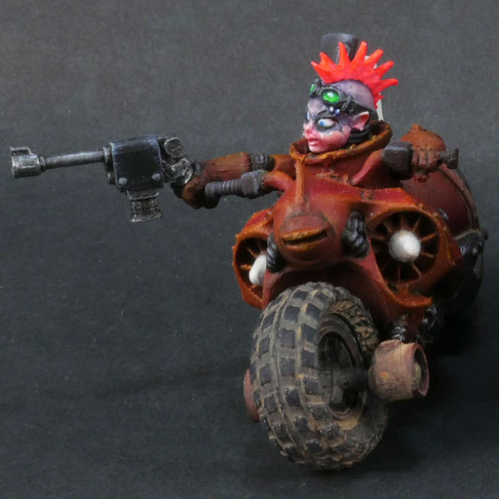 3D Printable Megabikes - Space Biker Army Set by Treadhead Rad