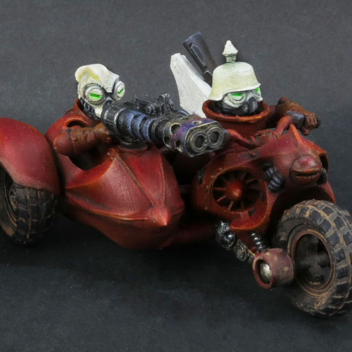 3D Printable Megabikes - Space Biker Army Set by Treadhead Rad