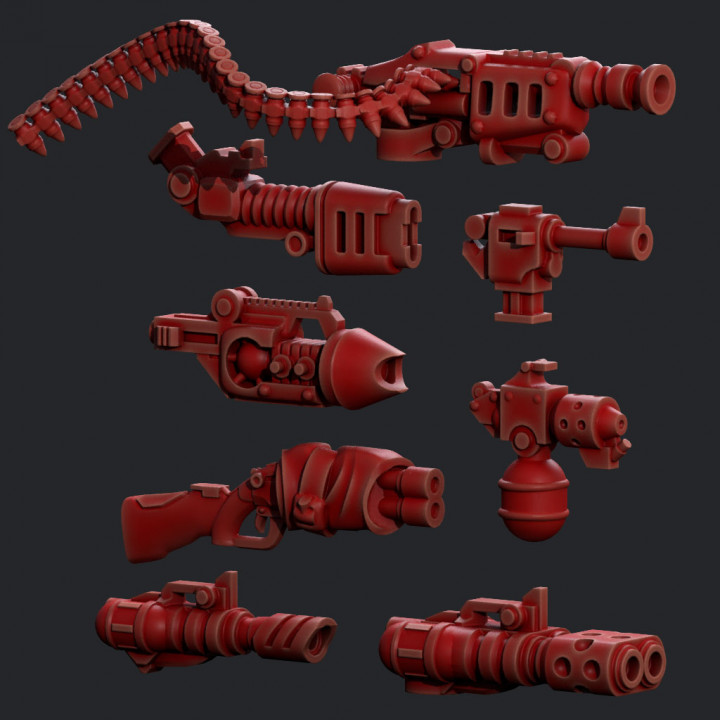 3D Printable Megabikes - Space Biker Army Set by Treadhead Rad
