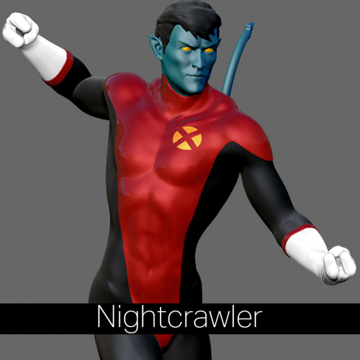 3D Printable Nightcrawler (X-men, excalibur) by Volpy Gregor