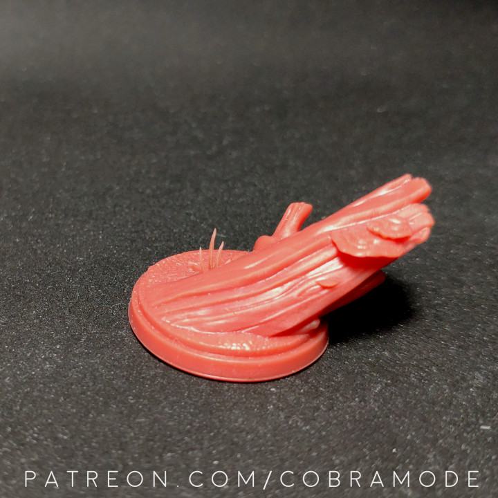 3D Printable Fallen Log Base by CobraMode