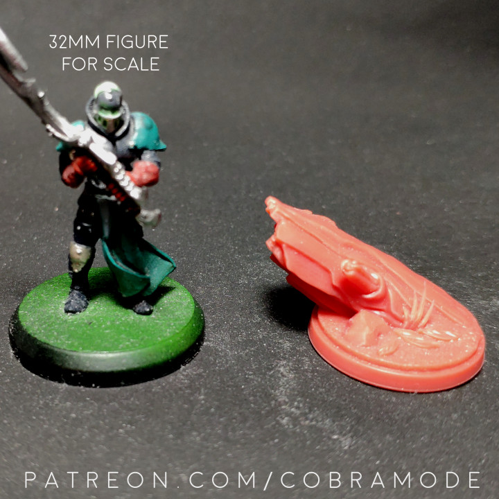 3D Printable Fallen Log Base by CobraMode