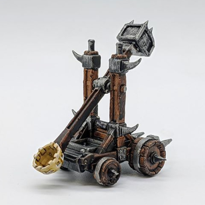 3D Printable Goblin Catapult by Clay Cyanide Miniatures