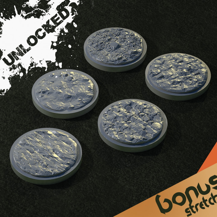 3D Printable BONUS: 25mm Bases by Clay Cyanide Miniatures