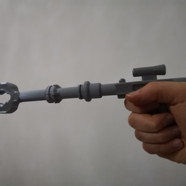 3D Printable Mandalorian Big Lego Blaster by Luca