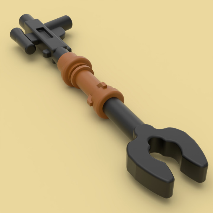 3D Printable Mandalorian Big Lego Blaster by Luca