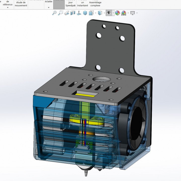 3D Printable Thing ico Anycubic I3 Mega Improved Hotend Fanbox (also S ...