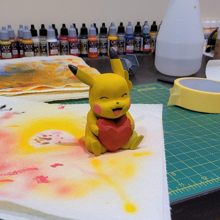 3D Print of Pikachu(Pokemon) by darkskill