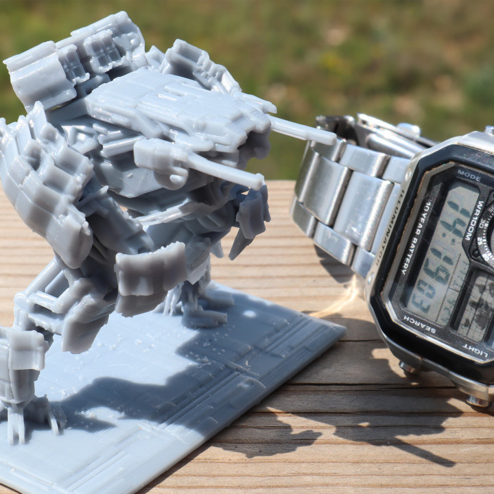 3D Printable Assault Mech by Long