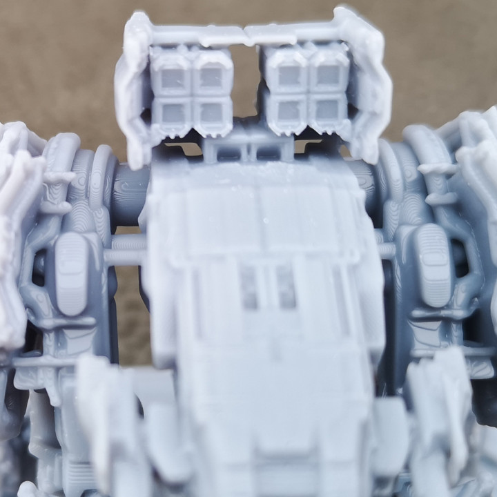 3D Printable Assault Mech by Long
