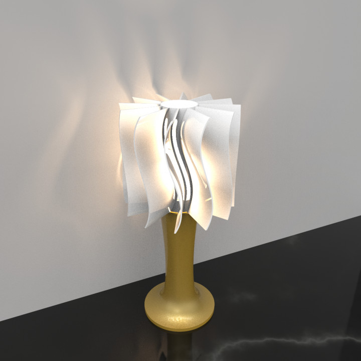 3D Printable Lamp with light effects by Raquel