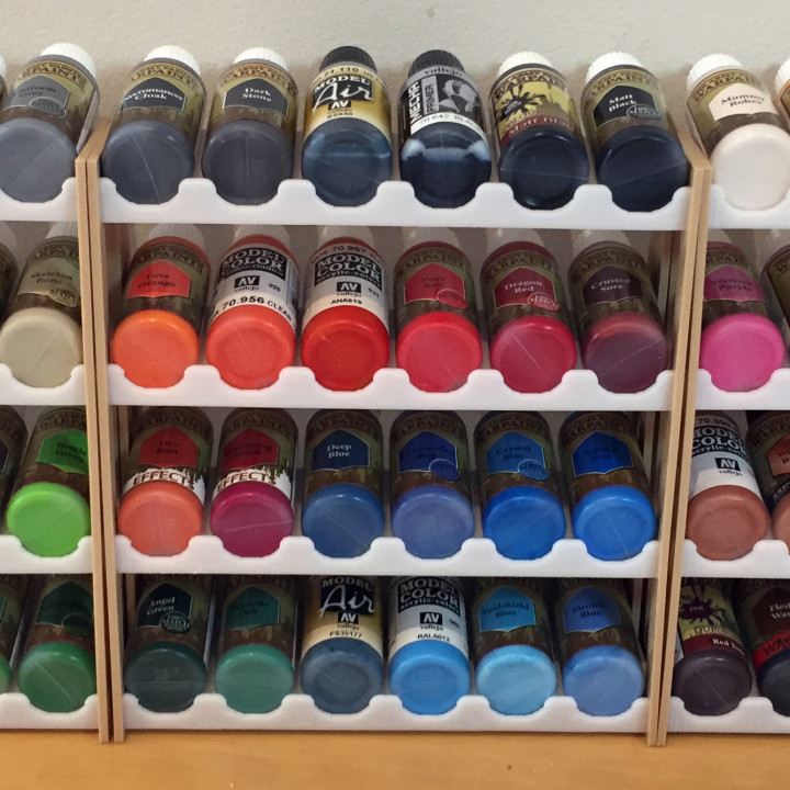 3D Printable The Perfect Paint Rack by Conor O'Kane
