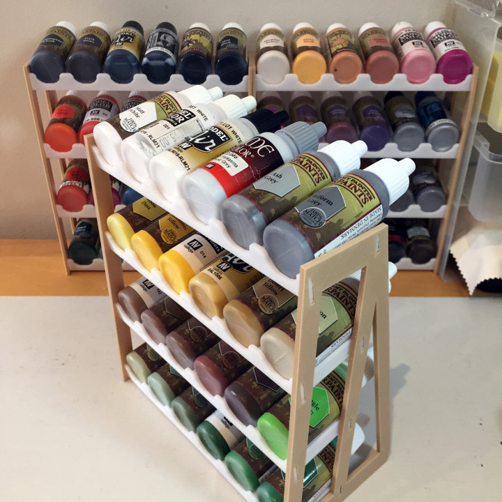 3D Printable The Perfect Paint Rack by Conor O'Kane