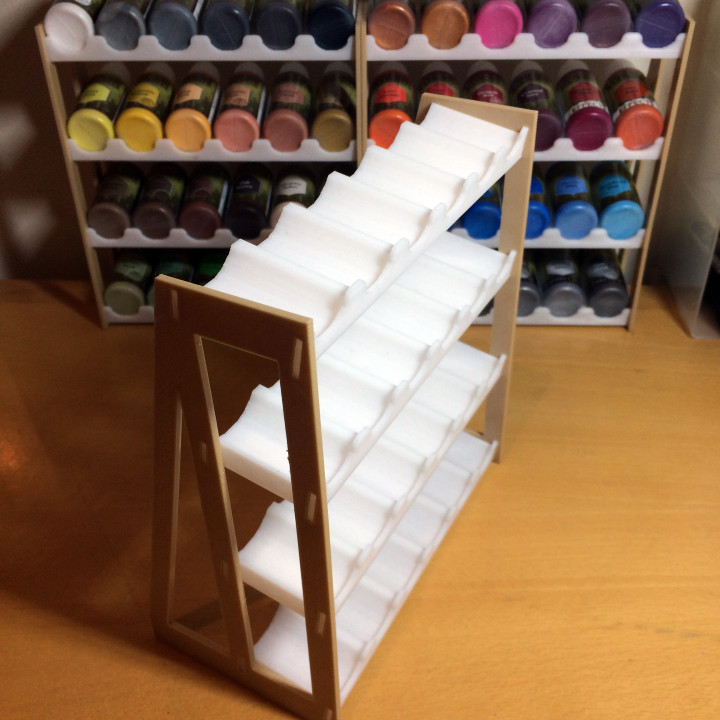 3D Printable The Perfect Paint Rack by Conor O'Kane