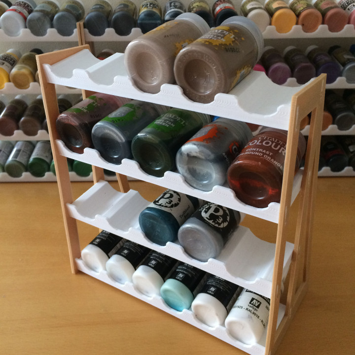 3D Printable The Perfect Paint Rack by Conor O'Kane