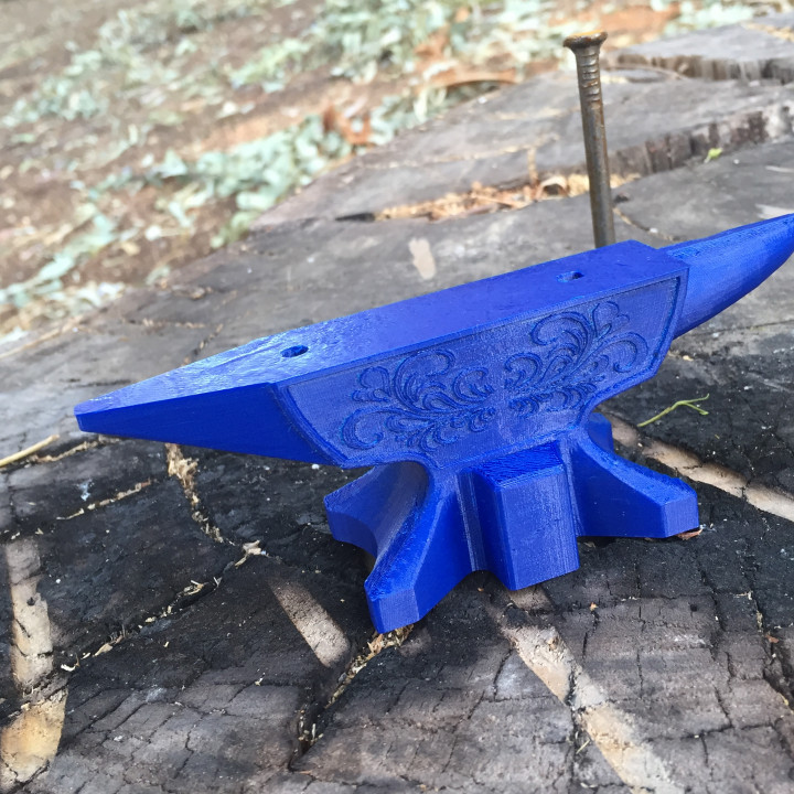 3D Printable Ornamental Blacksmith Anvil by Akalo