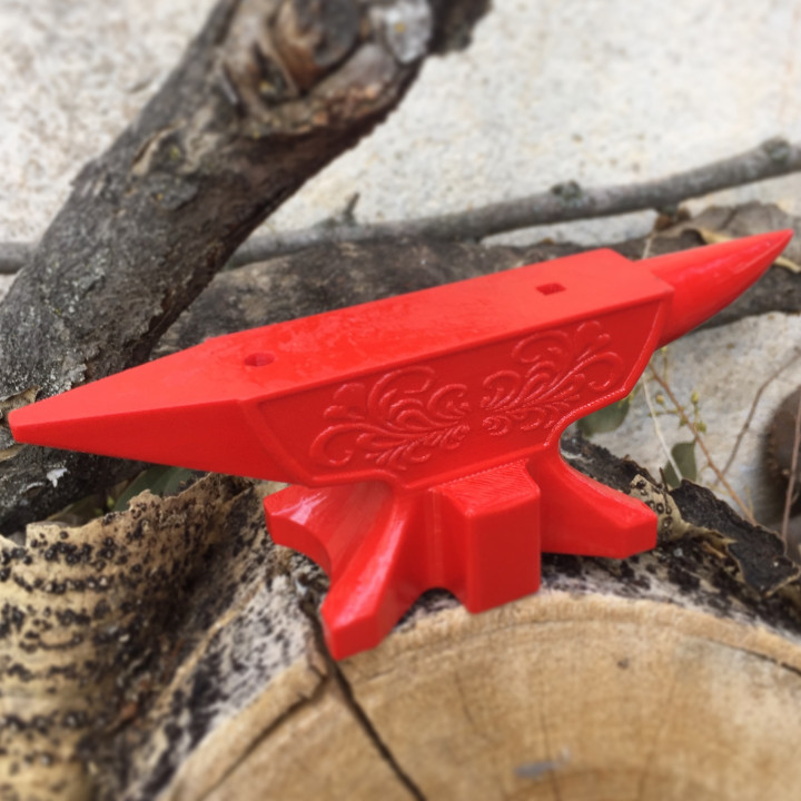 3D Printable Ornamental Blacksmith Anvil by Akalo