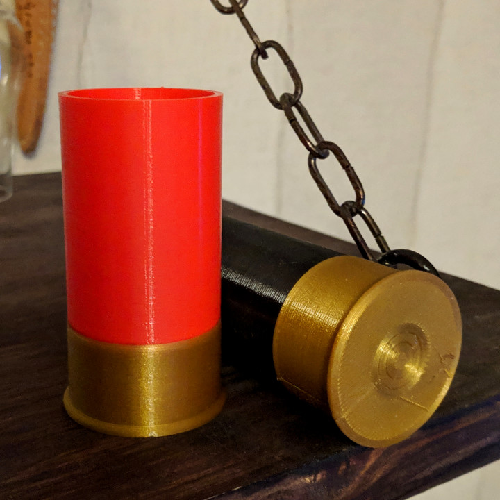 3D Printable Shotgun Shot Glass by Kalle-Iivari Mononen
