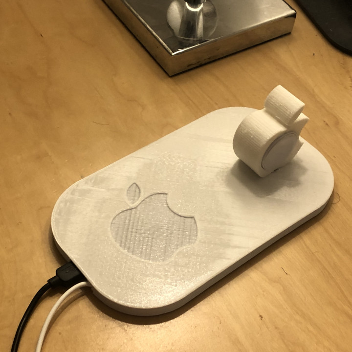 3D Printable Apple Watch and iPhone docking station by Jack Richardson